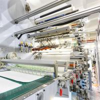 China Full Automatic Underpad Production Line 350m/min Mattress Pad Making Machine 380V for sale