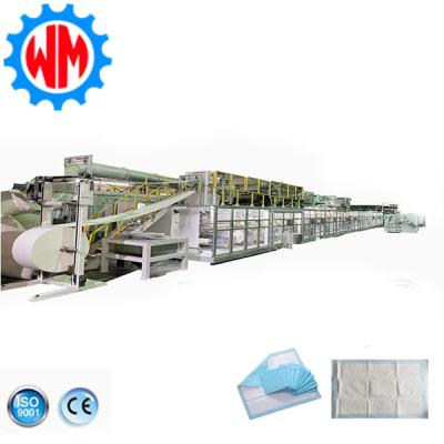 China Full Servo Mattress Pad Underpad Production Line 250-350mmin Customizable Size for sale