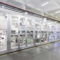 China Sanitary Pad Production Line 800-1200 Pcs/Min PLC Servo Drive CE Certified for sale