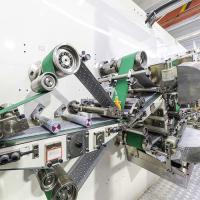 China Sanitary Pad Production Line 800-1200 Pcs/Min PLC Servo Drive CE Certified for sale