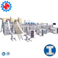 China Full Servo Adult Diaper Making Machine 400pcs/min High Speed Production Line with 90 Ton Weight for sale
