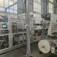China Full Servo Adult Diaper Making Machine 400pcs/min High Speed Production Line with 90 Ton Weight for sale