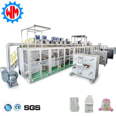 China 600pcs/min Baby Diaper Making Machine 380V 50HZ Semi Servo Drive Customizable for sale