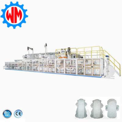 China CE Full Servo Sanitary Pad Making Machine Quickly Automatic Switch Specifications for sale