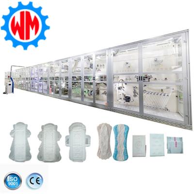 China Full Servo High Speed Sanitary Pad Making Machine Smart Panel PLC Control for sale