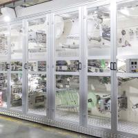 China Sanitary Pad Making Machine 1200pcs/min 98% Yield Rate PLC Servo Drive Production Line for sale