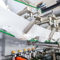 China Full Servo Baby Pull Ups Diaper Making Machine 500pcs/min 230KW Stable Speed for sale