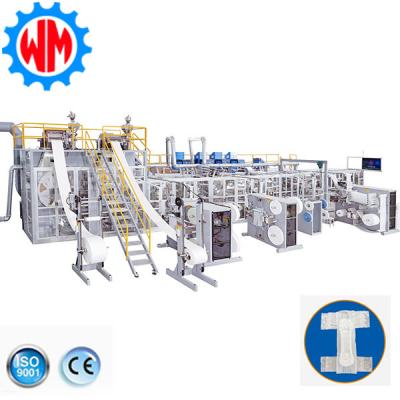 China Full Servo Adult Diaper Manufacturing Machine 200-400 Pcs/Min CE Certified for sale