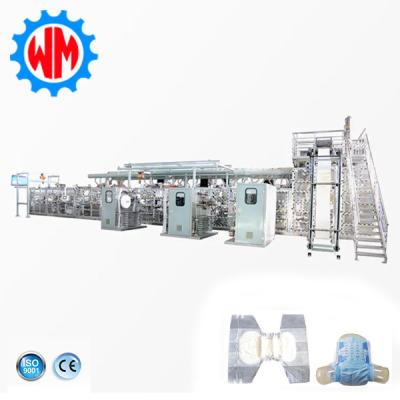 China Full Servo Adult Diaper Manufacturing Machine 400 Pcs Min 380V 50Hz for sale