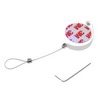 China Anti Theft Retractable Product Tether Security Pull Box 900mm Stainless Steel Cord for sale