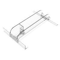 China Fridge Freezer Grocery Store Cold Beverage  Cans Gravity Feed Roller Shelf for sale