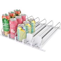 China YOMO Slow Motion Pusher 64mm Width Drink Dispenser Organizer for Refrigerator Shelf Cooler for sale