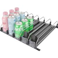 China YOMO Slow Motion Pusher 64mm Width Drink Dispenser Organizer for Refrigerator Shelf Cooler for sale
