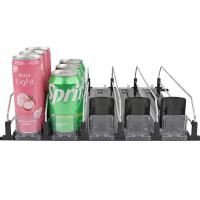 China Gravity Feed Roller Shelf for Beverage Cans Retail Display 490mm Width Adjustable for sale