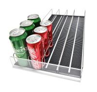China Gravity Feed Roller Shelf for Beverage Cans Retail Display 490mm Width Adjustable for sale