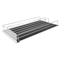 China Gravity Feed Roller Shelf for Beverage Cans Retail Display 490mm Width Adjustable for sale