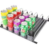 China Fridge Freezer Grocery Store Cold Beverage Cans Gravity Feed Roller Shelf for sale