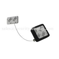 China Square Anti Theft Pull Box 43x43x17mm ABS Plastic Retractable Security Tether 90cm Cable for sale