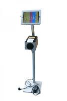 China Locking Aluminum Tablet Kiosk Stand with Swivel Stop for 9.7 to 10.1 inch Tablets for sale