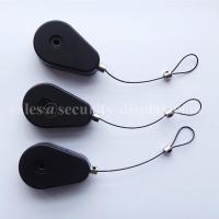 China Water Drop Anti Theft Pull Box Recolier 90cm Stainless Steel Cable Adjustable Lasso Loop for sale