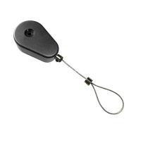 China Water Drop Anti Theft Pull Box Recolier 90cm Stainless Steel Cable Adjustable Lasso Loop for sale