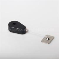China Teardrop Pullbox Anti Theft Tether with Adhesive Metal Plate 90cm Cable 0.9mm for sale