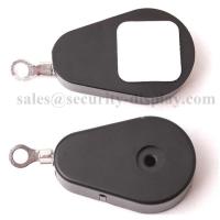 China Drip Shape Retractable Security Anti Theft Pull Box with Ring Terminal 90cm Cable 0.9mm Diameter for sale