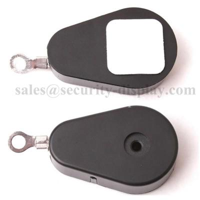 China Drip Shape Retractable Security Anti Theft Pull Box with Ring Terminal 90cm Cable 0.9mm Diameter for sale