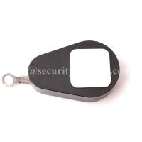 China Drip Shape Retractable Security Anti Theft Pull Box with Ring Terminal 90cm Cable 0.9mm Diameter for sale