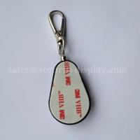 China Tear Shape Retractable Anti Theft Pull Box Recoiler with Key Hook End for sale