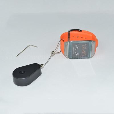 China Plastic Tear Shape Security Pull Box Recoiler with 90cm Loop Cable End for sale