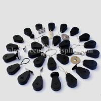 China Drop-shaped Retractable Anti Theft Security Cable Pull Box Recoiler 90cm 0.9mm for sale