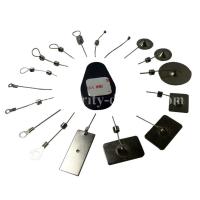 China Drop-shaped Retractable Anti Theft Security Cable Pull Box Recoiler 90cm 0.9mm for sale