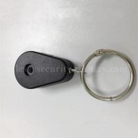 China Drop-shaped Plastic Retractable Anti-theft Pull Box with Key Ring 90cm Cable 0.9mm for sale
