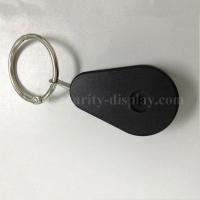 China Drop-shaped Plastic Retractable Anti-theft Pull Box with Key Ring 90cm Cable 0.9mm for sale