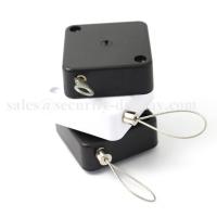 China Plastic Square Anti-Theft Recoiler 43x43mm with Adjustable Loop Cable End 90cm for sale