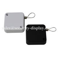 China Plastic Square Anti-Theft Recoiler 43x43mm with Adjustable Loop Cable End 90cm for sale