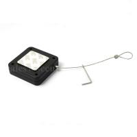 China Big Square Plastic Anti Theft Pull Box Recoiler 90cm Cable 1.5mm Diameter for sale