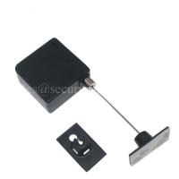 China Mini Square Anti-Theft Recoiler with Pause Function 90cm Cable 0.9mm Stainless Steel for sale