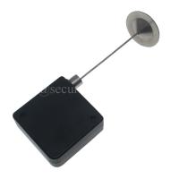 China Mini Square Anti-Theft Recoiler with Pause Function 90cm Cable 0.9mm Stainless Steel for sale