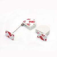 China D-shaped Mini Anti Theft Retractable Pull Box with Gummy Metal Plate End for sale