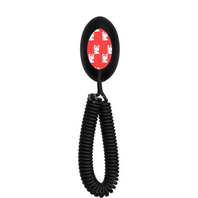 China Retractable Security Tether Cable Lock 20cm Coiled Cable with Magnetic Ends for Remote Control Loss Prevention for sale
