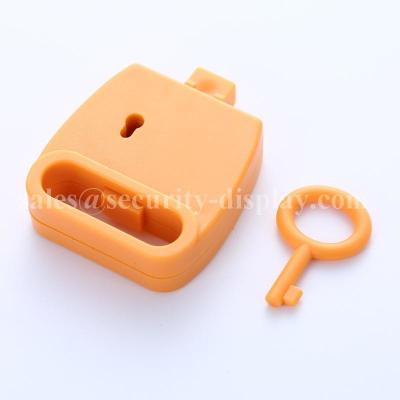 China EAS Magnetic Double Bar Security Peg Hook Stop Lock 34x45x17mm ABS Plastic Anti-Theft for sale