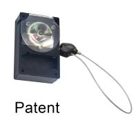 China Cuboid Retractable Security Anti Theft Pull Box with Alarm 96cm 1.1mm Cable for sale
