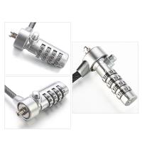 China 4 Digit Password Laptop Cable Lock 2m Steel Security Anti Theft for Notebook for sale