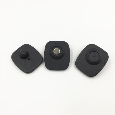 China Anti-Theft EAS RF 8.2 MHz Square Clothes Garment Hard Tag 48x42mm for sale