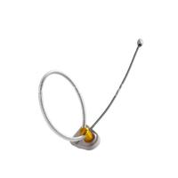 China EAS Triangle Metal Cable Milk Formula Anti Theft Security Tag 58KHz 8.2MHz 50cm for sale