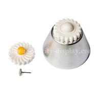 China Anti Theft EAS Flower RF Hard Tag 42mm with Pin or Lanyard for Retail Security for sale