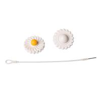 China Anti Theft EAS Flower RF Hard Tag 42mm with Pin or Lanyard for Retail Security for sale