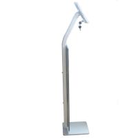China Locking iPad Kiosk Stand Clamshell Bracket with Billboard 24.6x19.2cm Aluminum for sale